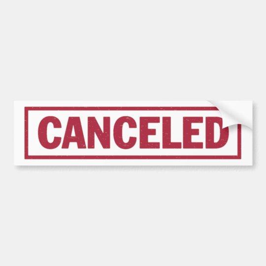 CANCELED Sticker | Zazzle.com