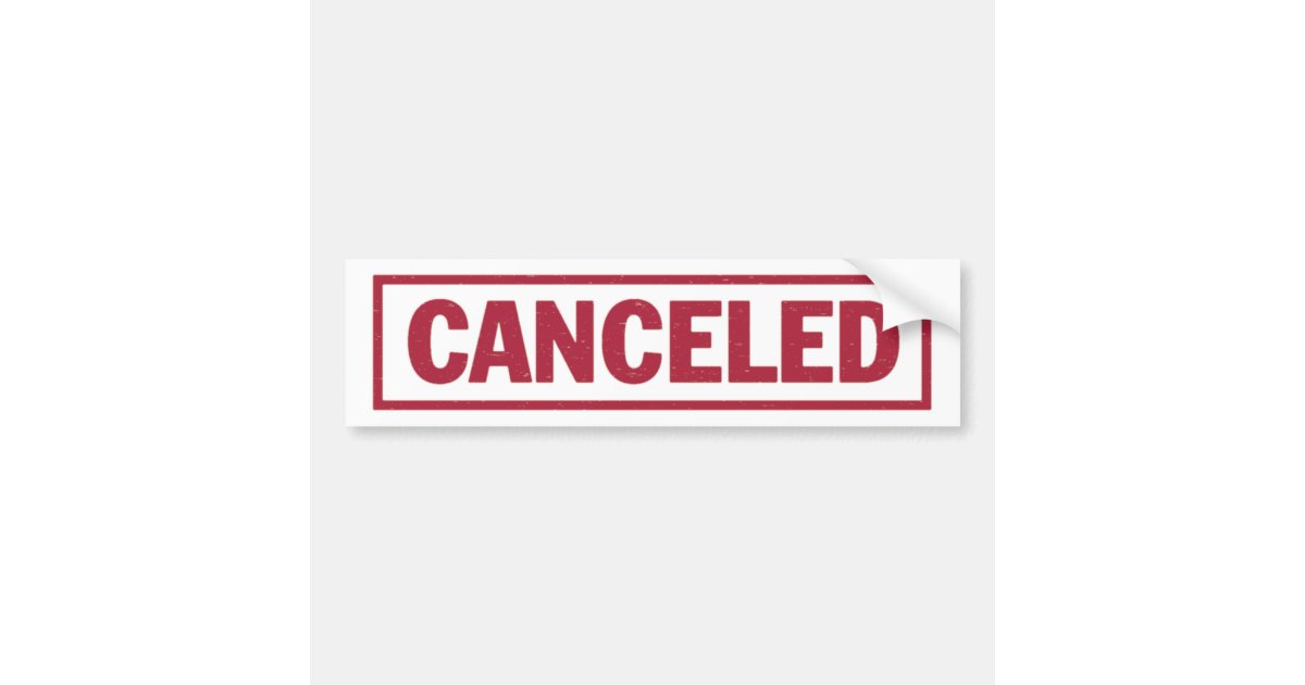 CANCELED Sticker | Zazzle
