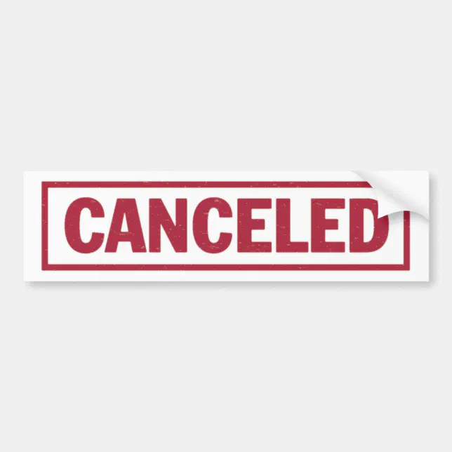 CANCELED Sticker | Zazzle