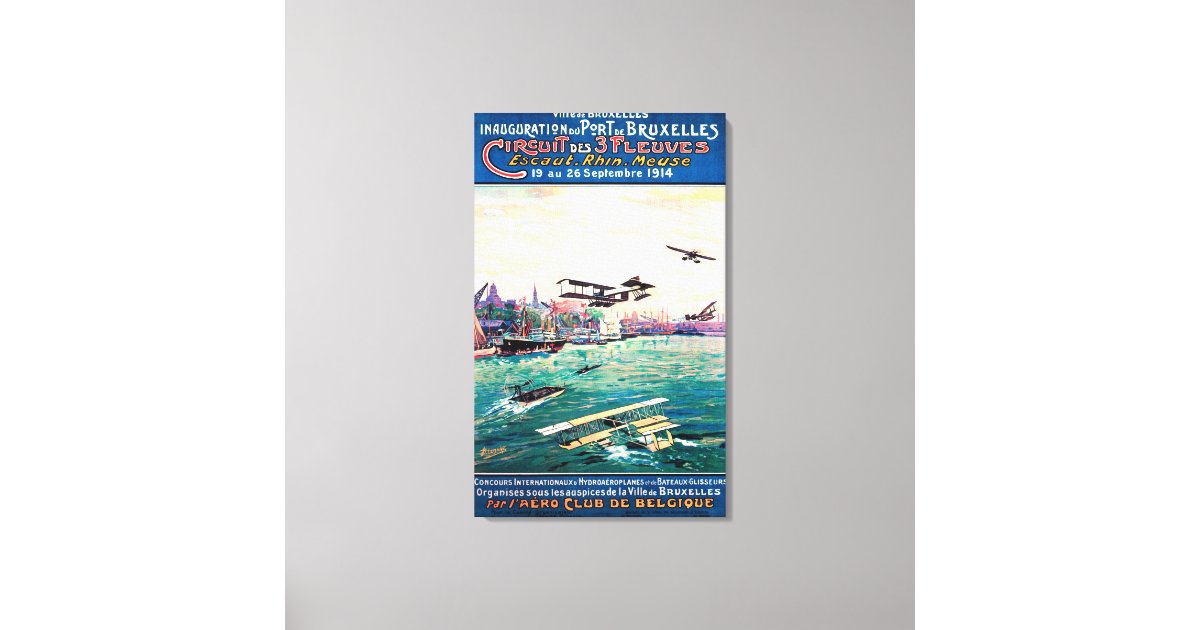 Cancelled Float Plane Promotional Poster Canvas Print | Zazzle