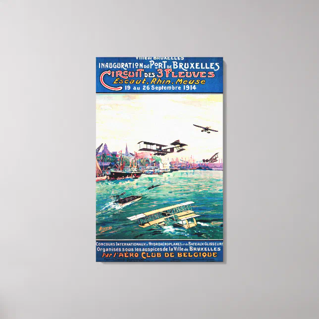 Cancelled Float Plane Promotional Poster Canvas Print | Zazzle