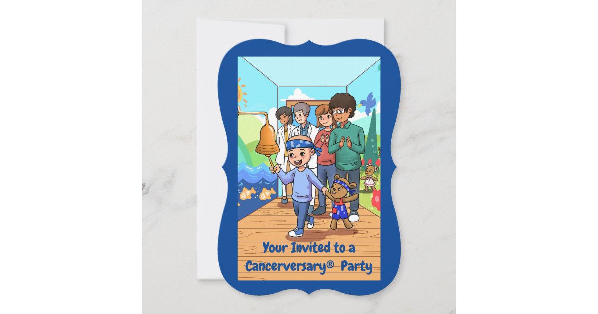 Cancer Anniversary Party Invitations | Zazzle