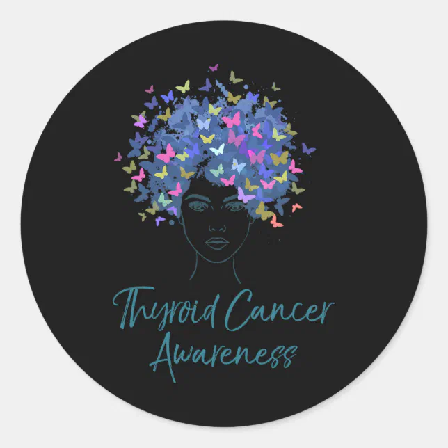 Cancer Awareness Purple Butterflies Gift Classic Round Sticker | Zazzle