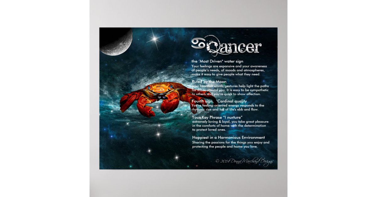 Cancer Characteristics Poster | Zazzle