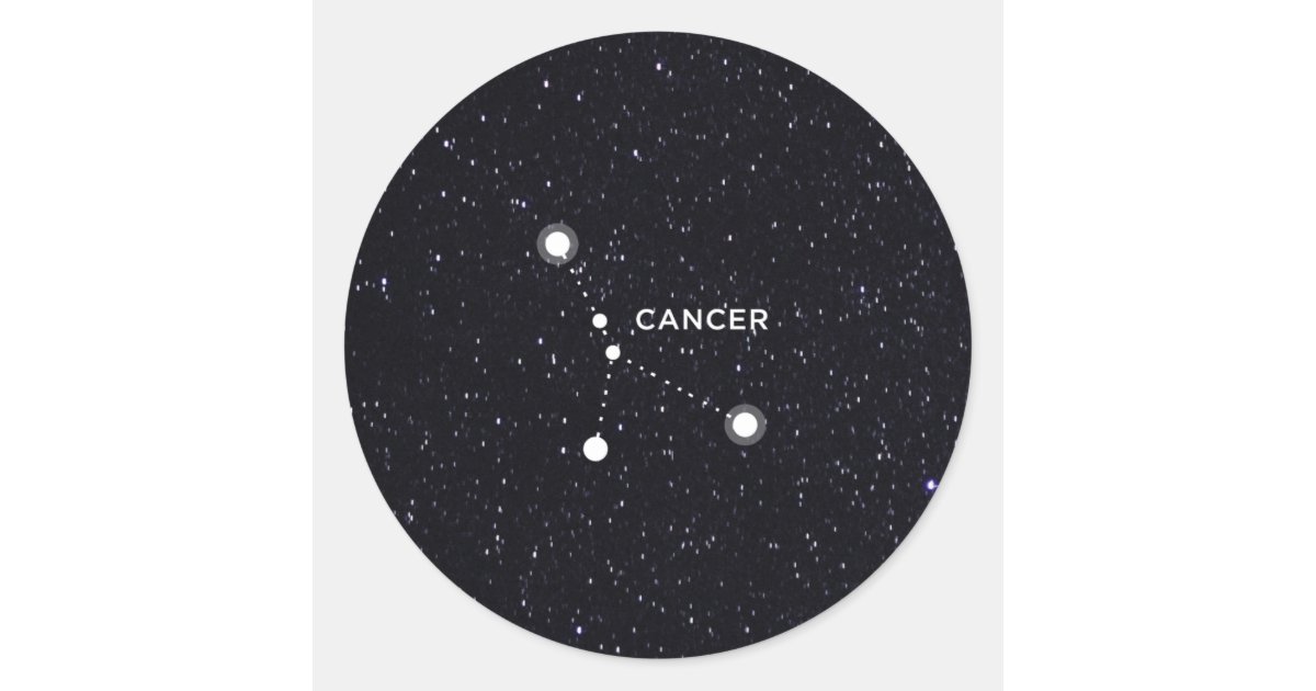 Cancer Classic Round Sticker | Zazzle