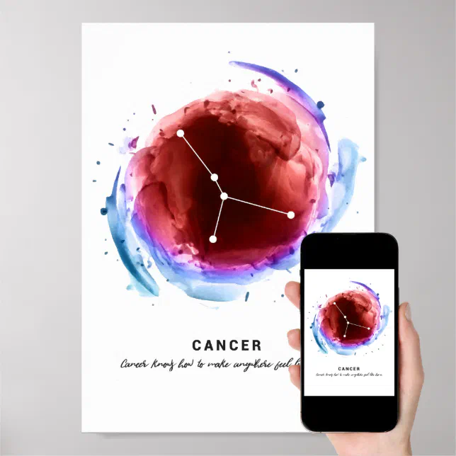 Cancer Constellation Wall Poster | Zazzle