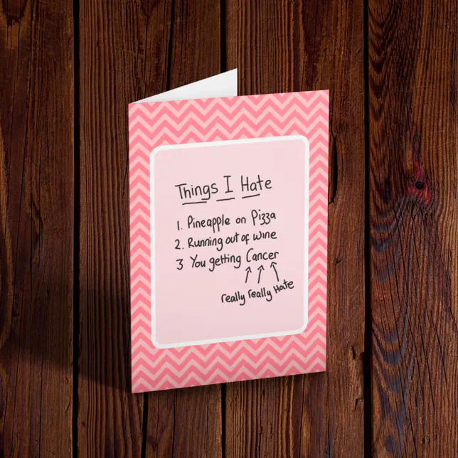 Cancer Diagnosis Light Humor Card | Zazzle