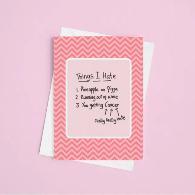 Cancer Diagnosis Light Humor Card | Zazzle
