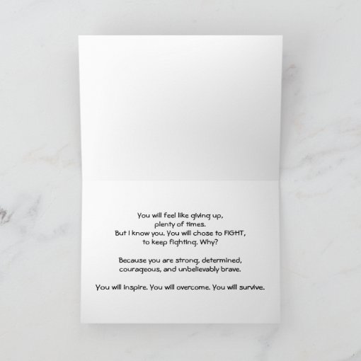 Cancer Encouragement – Bravery is Beautiful Card | Zazzle