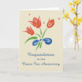 Cancer Free Congratulations Flowers Card | Zazzle