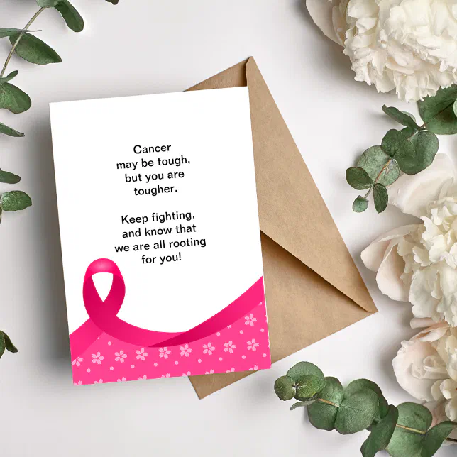 Cancer May Be Tough Get Well for Cancer Patients Holiday Card | Zazzle