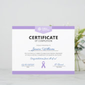 Cancer Radiation Therapy Certificate of Completion | Zazzle