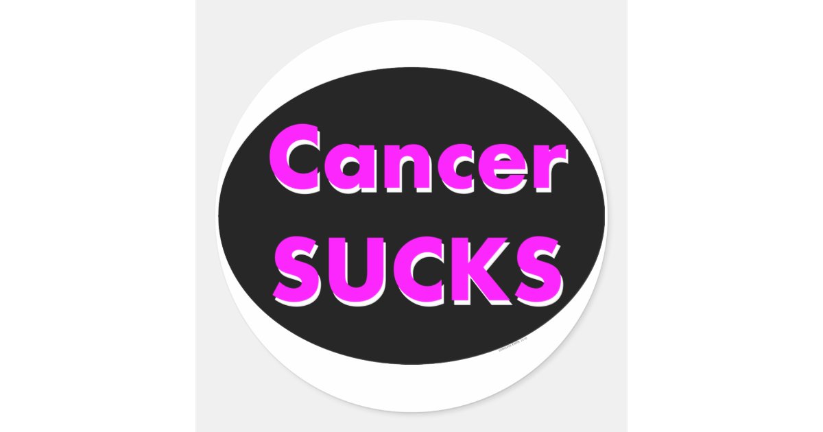 'cancer sucks' sticker | Zazzle