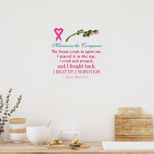 Cancer Survivor - Awareness Poem Poster - SRF | Zazzle