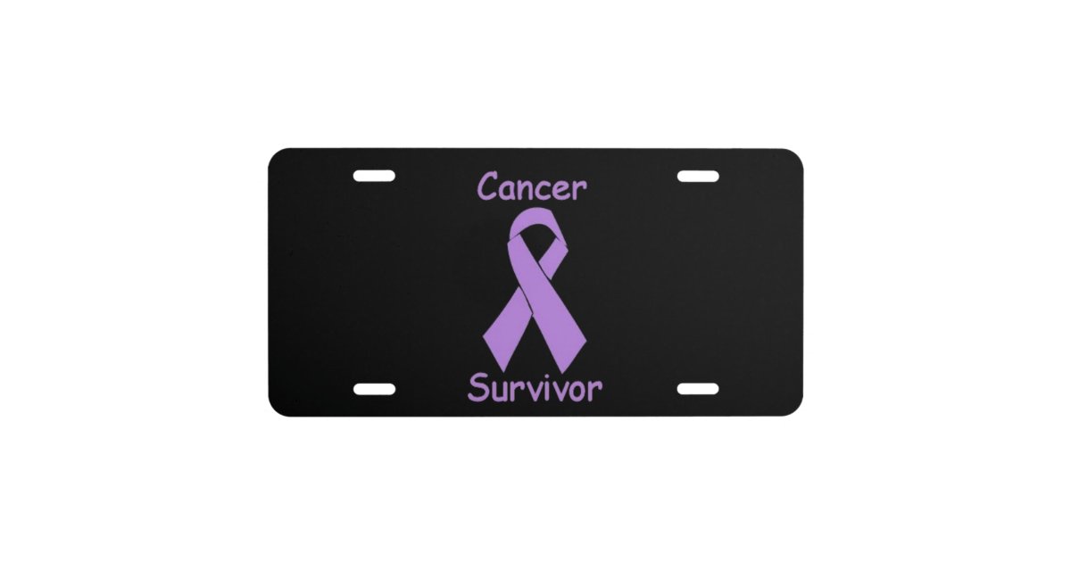 Cancer Survivor License Plate | Zazzle