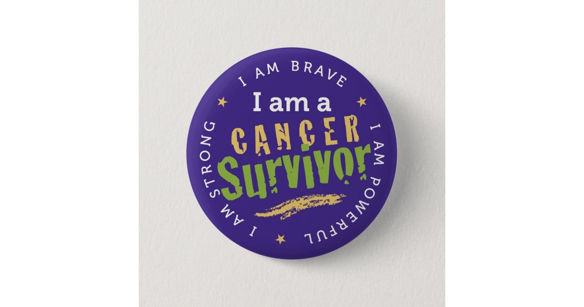 Cancer Survivor Pin | Zazzle