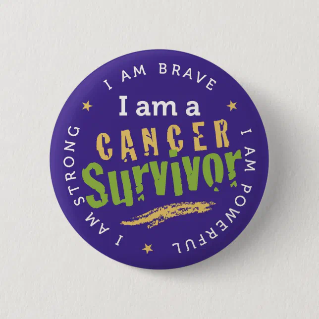 Cancer Survivor Pin | Zazzle