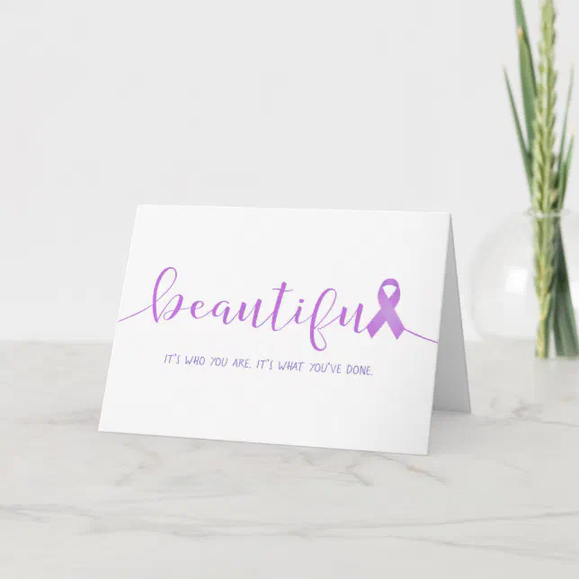 Cancer Survivor You are Beautiful Card | Zazzle