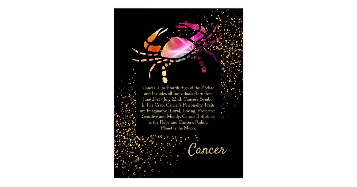 Cancer the Crab Postcard | Zazzle.com