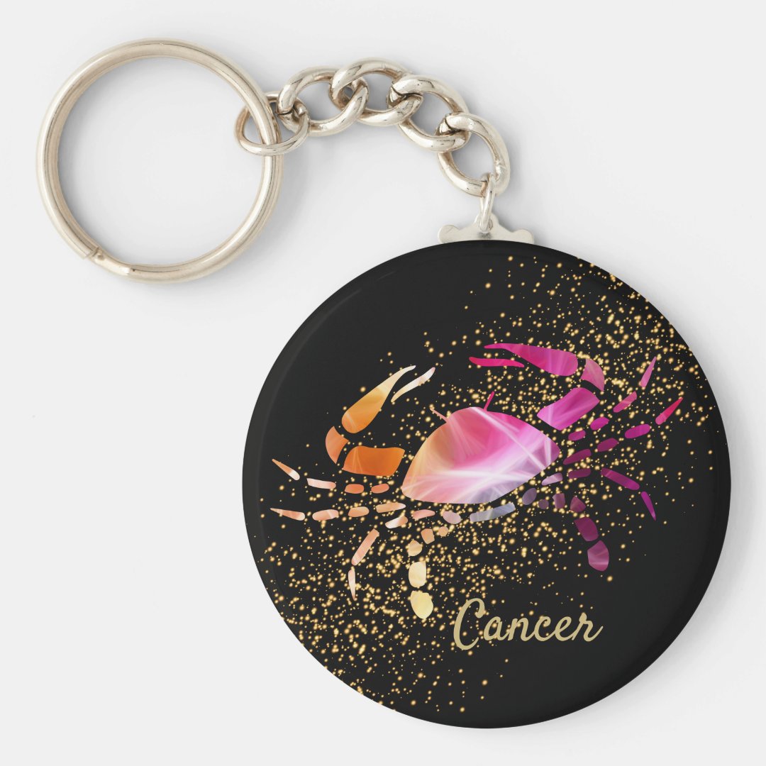Cancer - Zodiac Astrology Sign Keychain | Zazzle