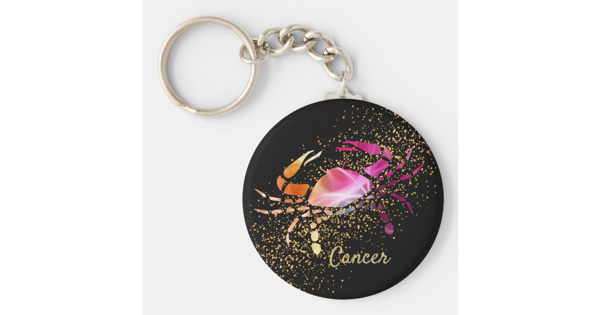 Cancer - Zodiac Astrology Sign Keychain | Zazzle.com