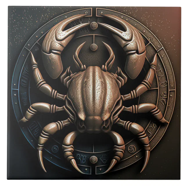 Cancer Zodiac Sign Cancer Horoscope Ceramic Tile | Zazzle