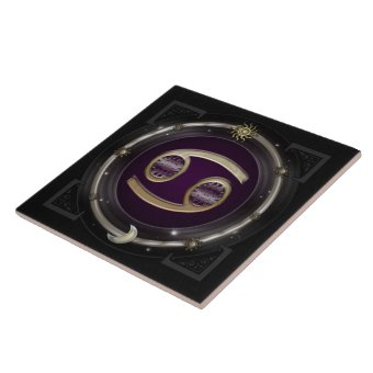Cancer Zodiac Sign Ceramic Tile | Zazzle