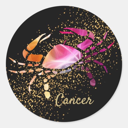 Cancer Zodiac Sign Classic Round Sticker