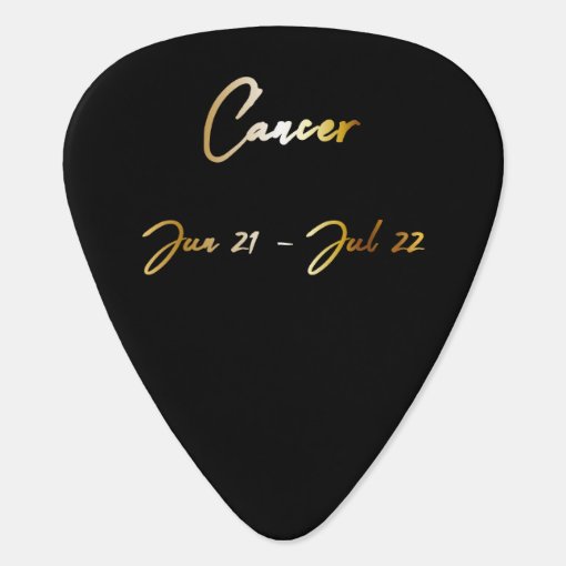 Cancer Zodiac Sign Guitar Pick | Zazzle