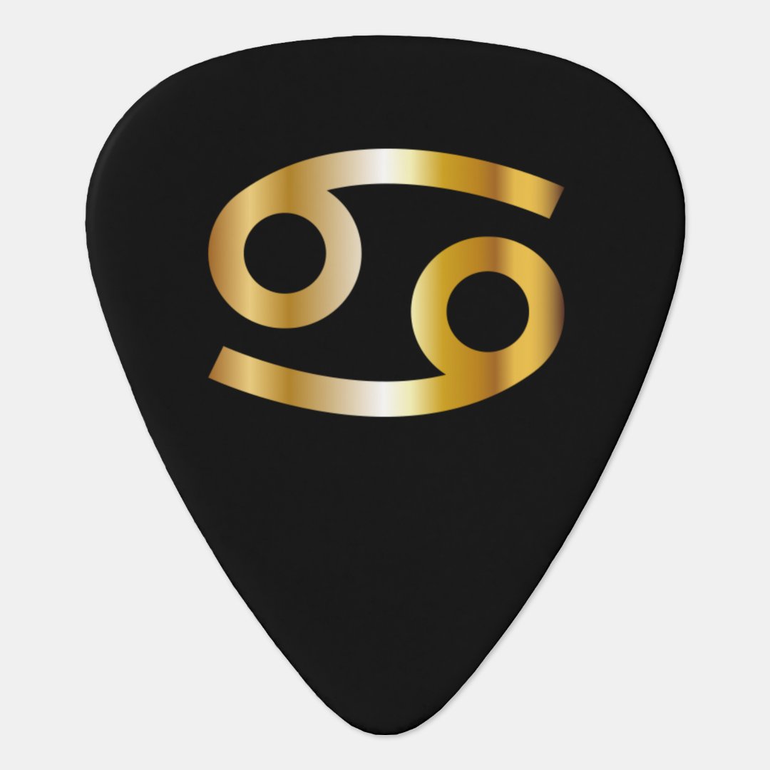 Cancer Zodiac Sign Guitar Pick | Zazzle