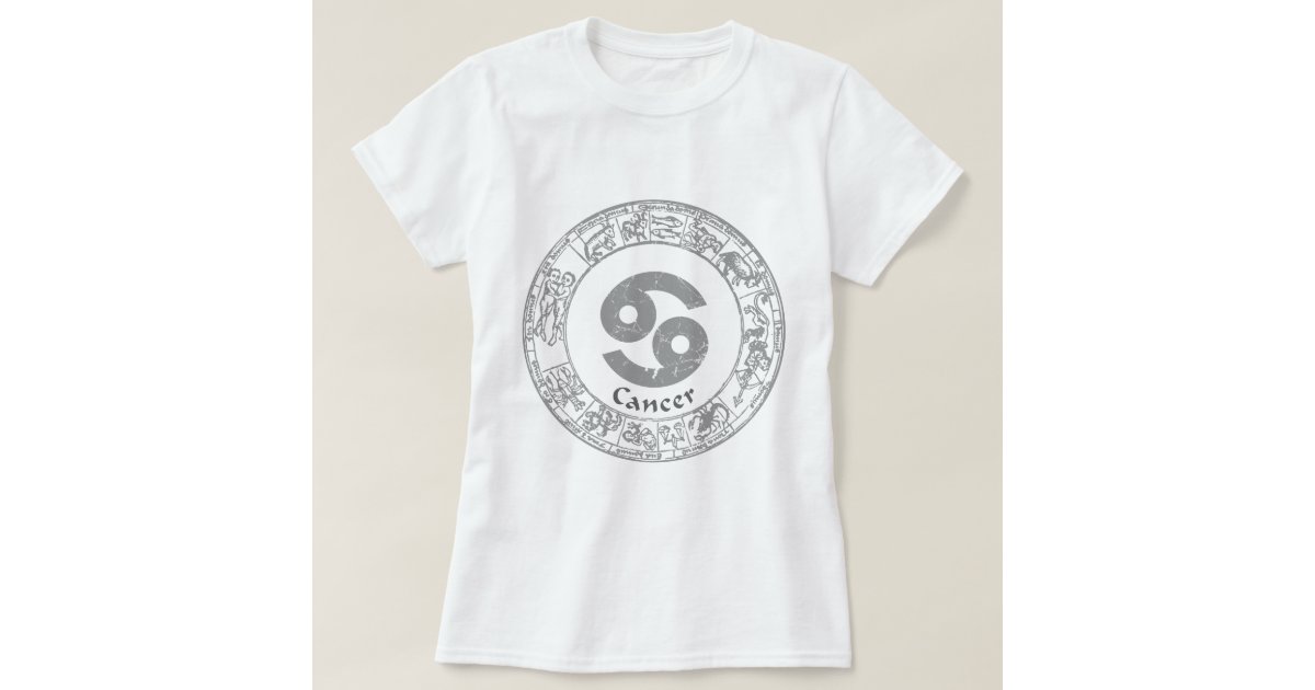 Cancer Zodiac Sign Vintage T Shirt Zazzle