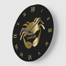 Cancer Zodiac Symbol Wall Clock | Zazzle