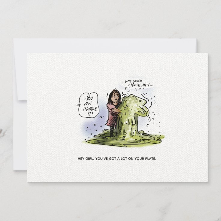 Cancer's a mess Funny Cancer Cartoon Postcard | Zazzle