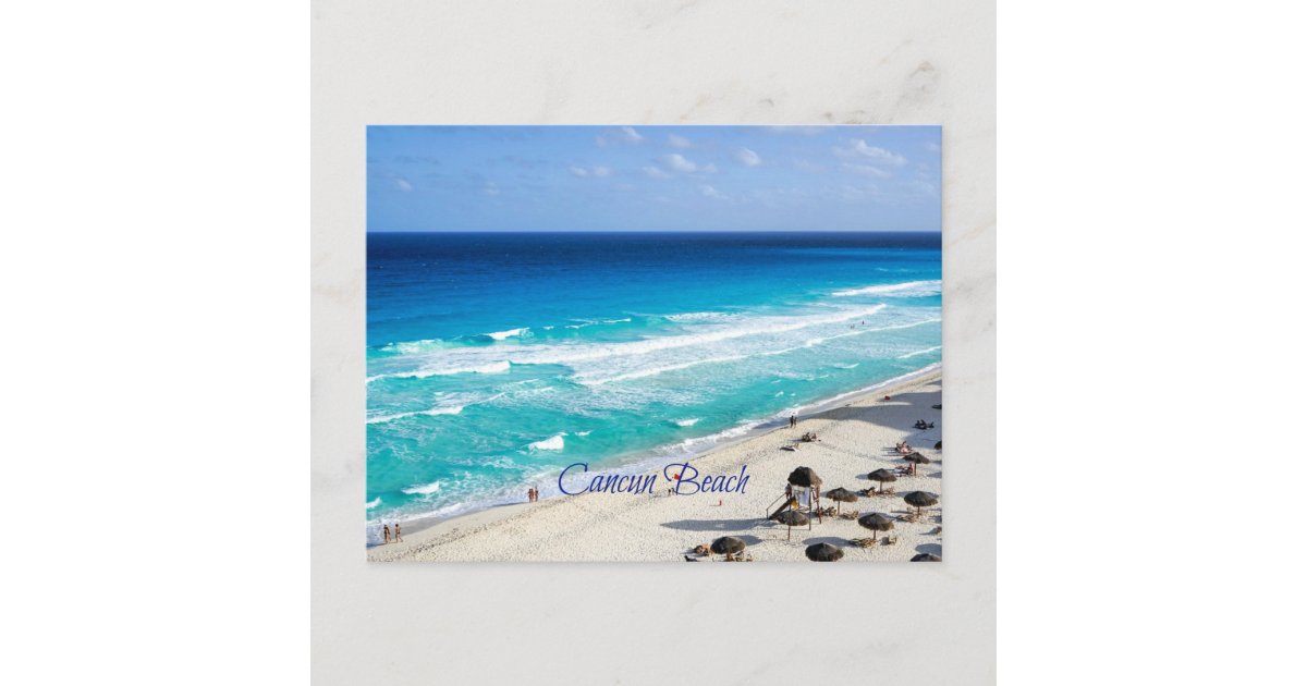 Cancun Beach, Mexico Postcard | Zazzle