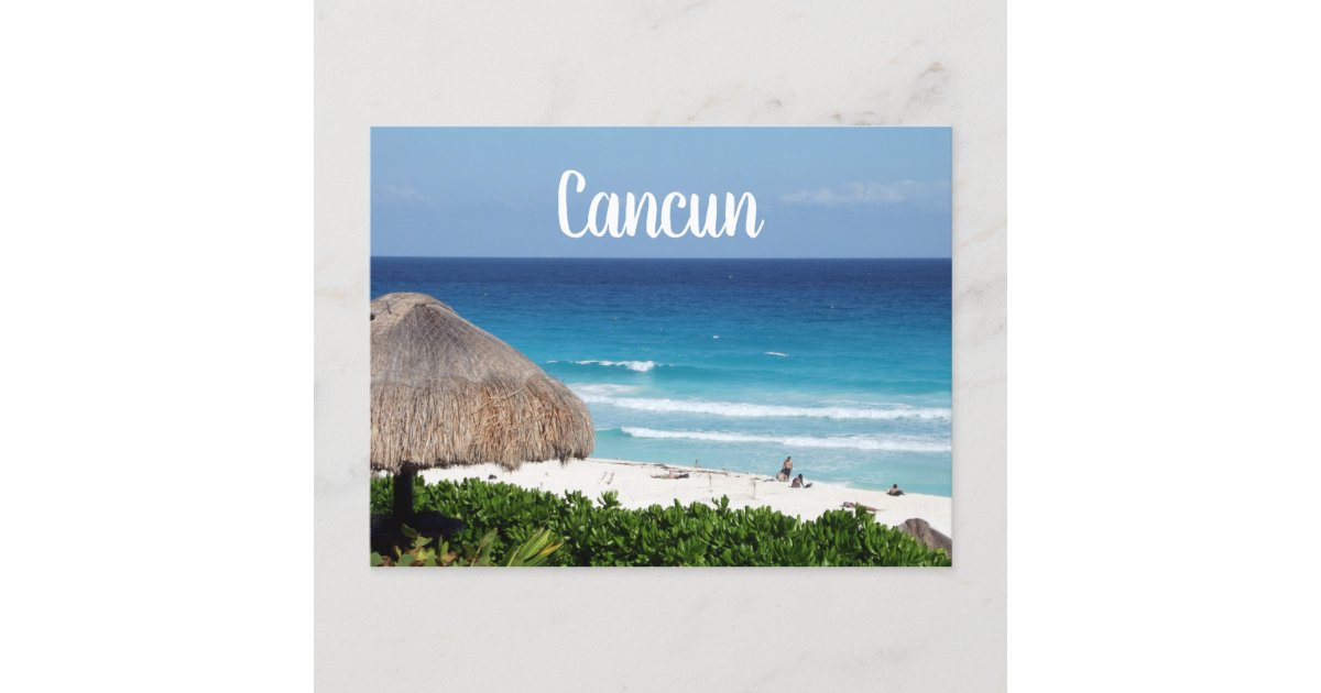 Cancun Beach Postcard | Zazzle