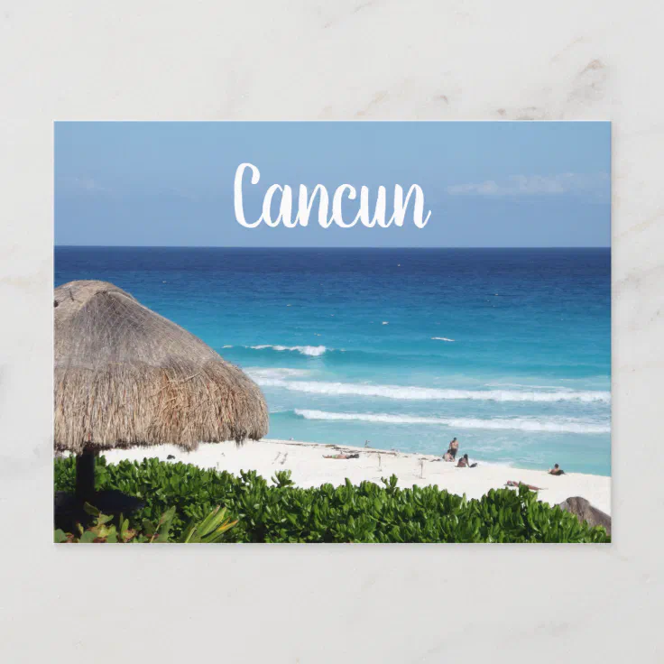 Cancun Beach Postcard | Zazzle