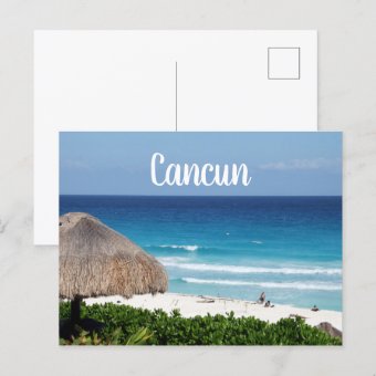 Cancun Beach Postcard | Zazzle