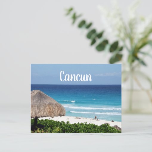 Cancun Beach Postcard | Zazzle