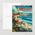 Cancun Beach Postcard | Zazzle