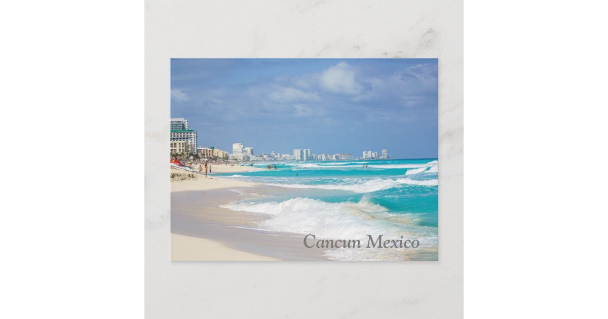 Cancun Mexico Beach Postcard | Zazzle
