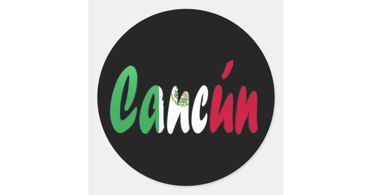 Cancun, Mexico Classic Round Sticker | Zazzle