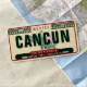 Cancún Mexico Palm Tree Vintage Travel Souvenir License Plate | Zazzle