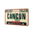 Cancún Mexico Palm Tree Vintage Travel Souvenir License Plate | Zazzle