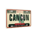 Cancún Mexico Palm Tree Vintage Travel Souvenir License Plate | Zazzle