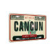 Cancún Mexico Palm Tree Vintage Travel Souvenir License Plate | Zazzle