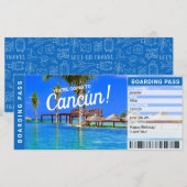 Cancún Mexico Surprise Trip Boarding Pass Ticket | Zazzle