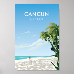 Cancun Mexico Travel poster | Zazzle