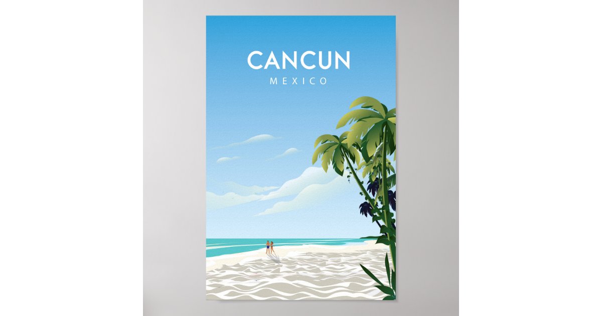 Cancun Mexico Travel poster | Zazzle