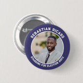 Candidate for election personalized photo button | Zazzle