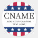 Candidate name political election campaign stars classic round sticker ...
